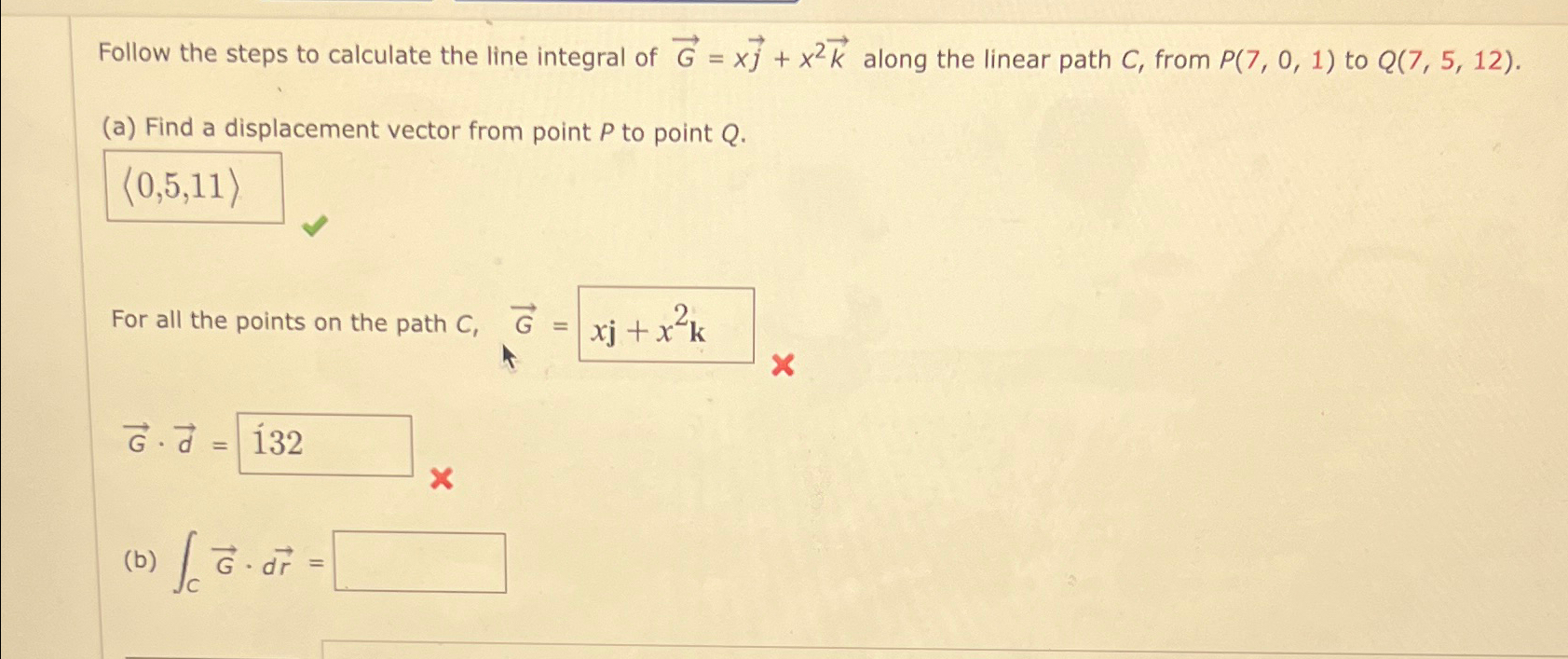 Solved Follow the steps to calculate the line integral of | Chegg.com