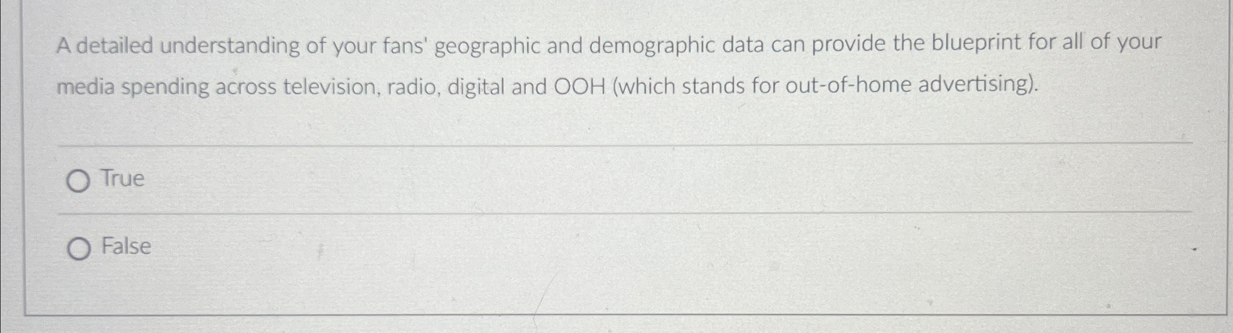 Solved A detailed understanding of your fans' geographic and | Chegg.com