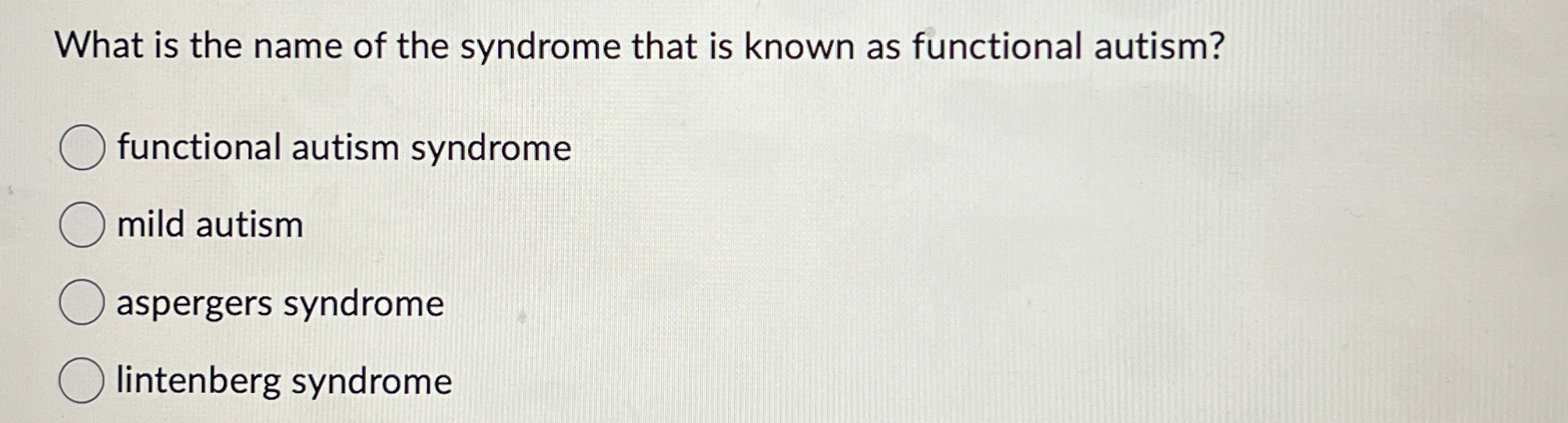 Solved What is the name of the syndrome that is known as | Chegg.com