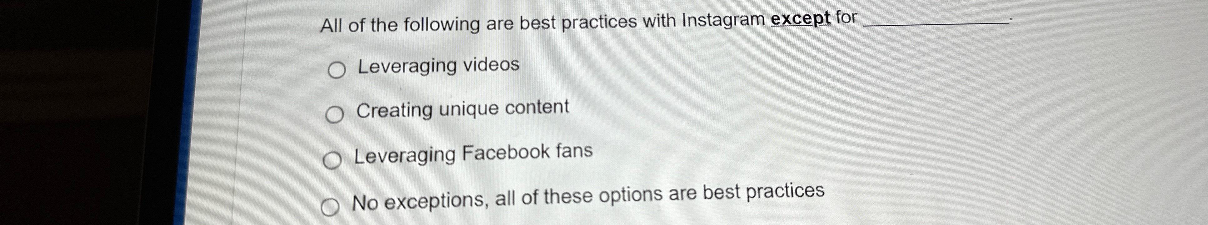 Solved All of the following are best practices with | Chegg.com