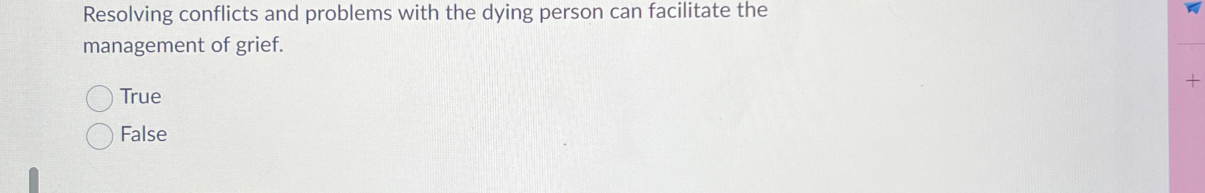 Solved Resolving conflicts and problems with the dying | Chegg.com