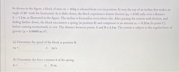 Solved Point of release frictionlessAs shown in the figure, | Chegg.com