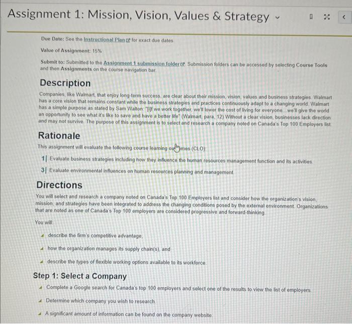 Solved Due Date: See the Instructional Plan er for exact due | Chegg.com