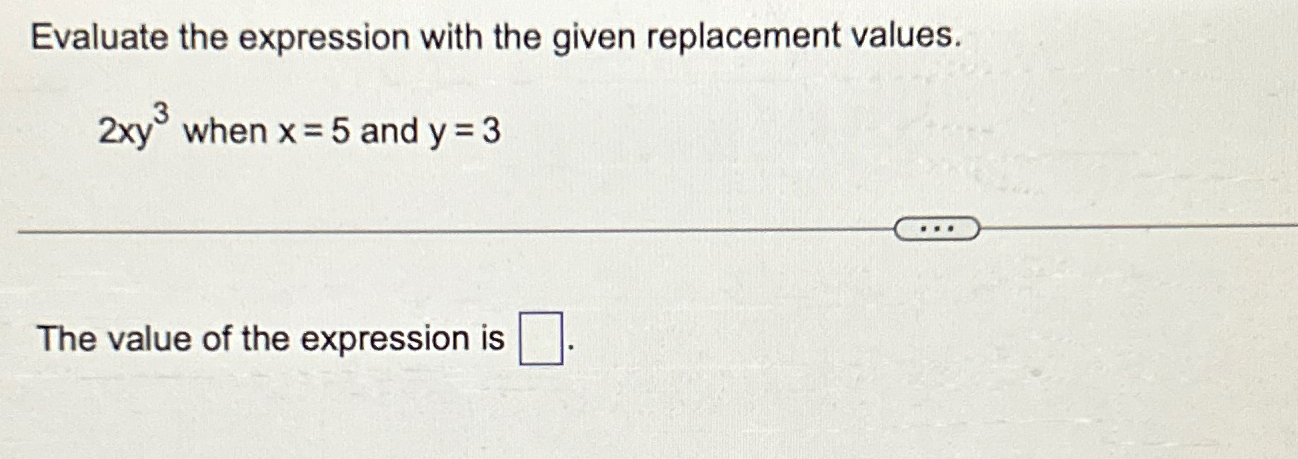 Solved Evaluate the expression with the given replacement | Chegg.com