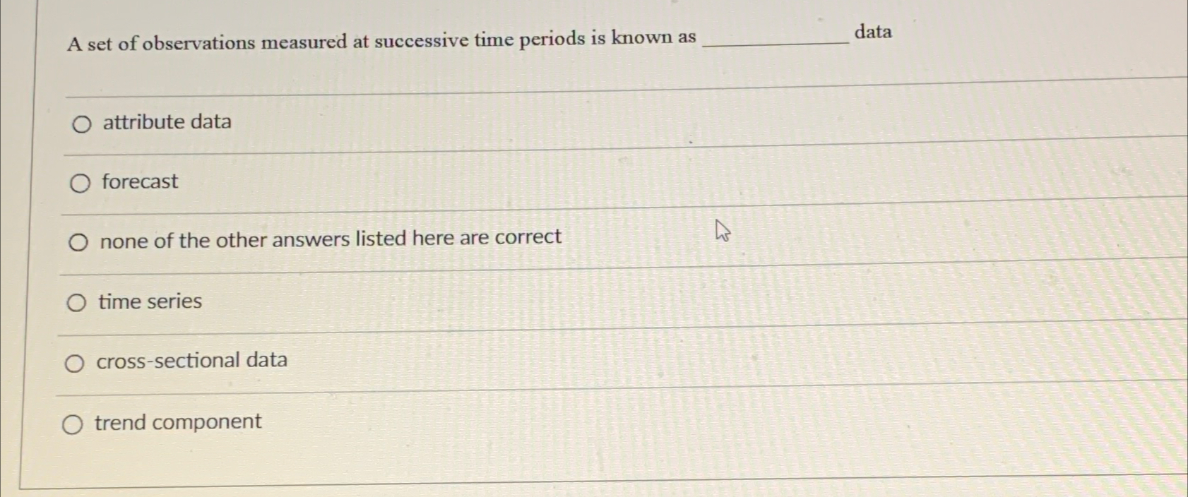 Solved A set of observations measured at successive time | Chegg.com