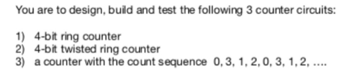 Solved You are to design, build and test the following 3 | Chegg.com