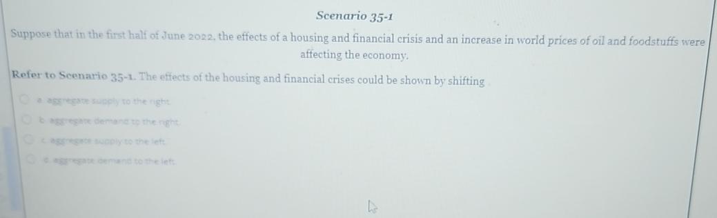 Solved Scenario 35-1Suppose that in the first half of June | Chegg.com