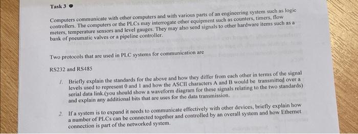 Solved Computers communicate with other computers and with | Chegg.com