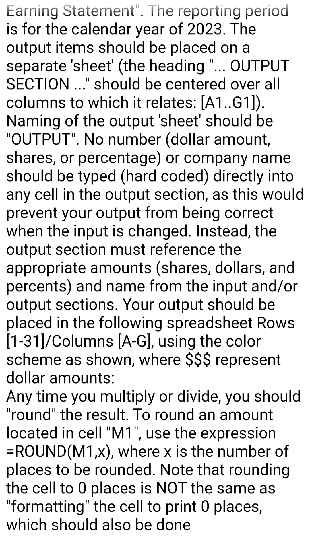 Solved ... INPUT SECTION ... \begin{tabular}{|l|r|} \hline | Chegg.com