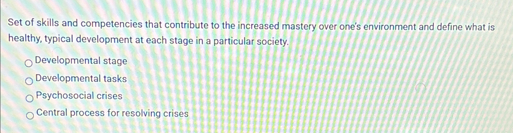 Solved Set of skills and competencies that contribute to the | Chegg.com