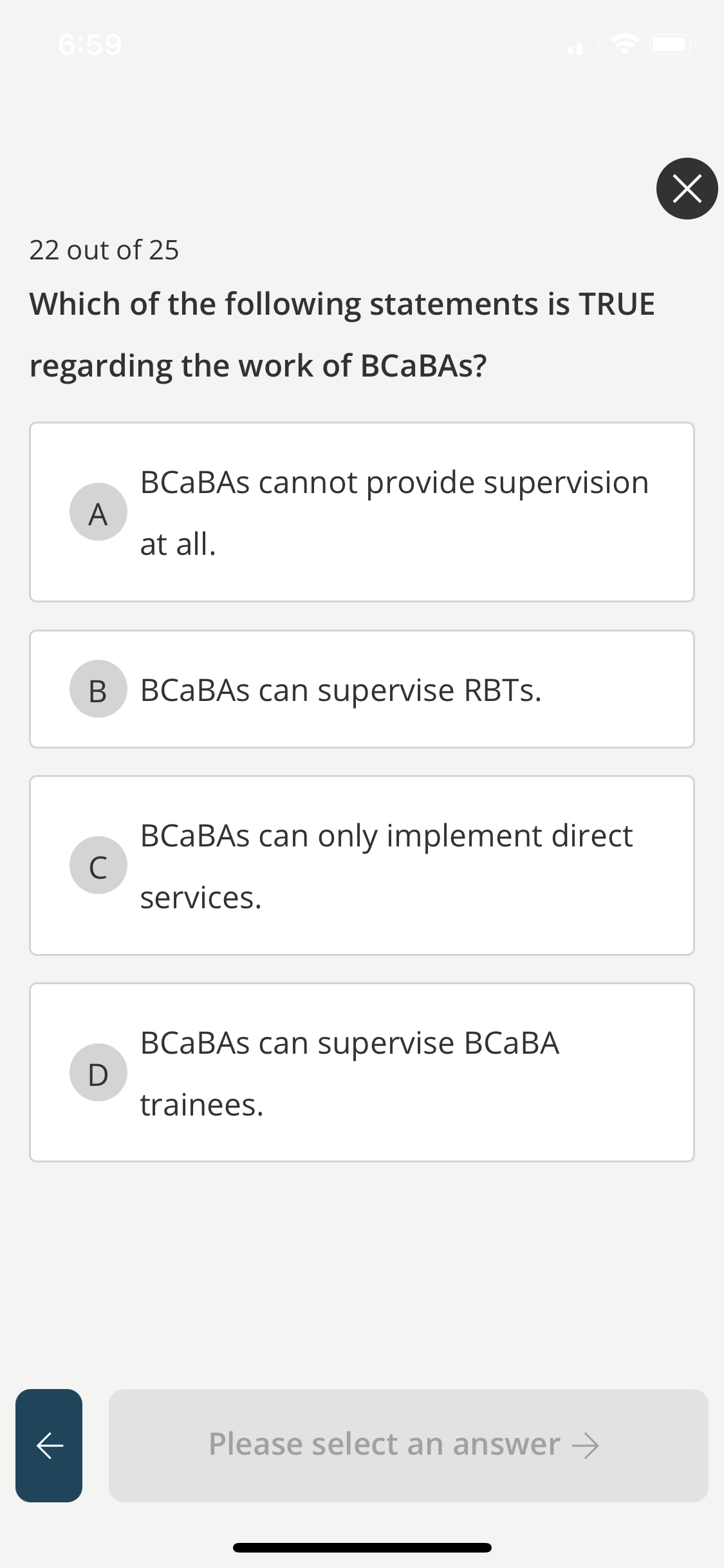 Solved 22 ﻿out of 25Which of the following statements is | Chegg.com