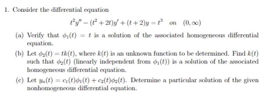 Solved Consider the differential | Chegg.com