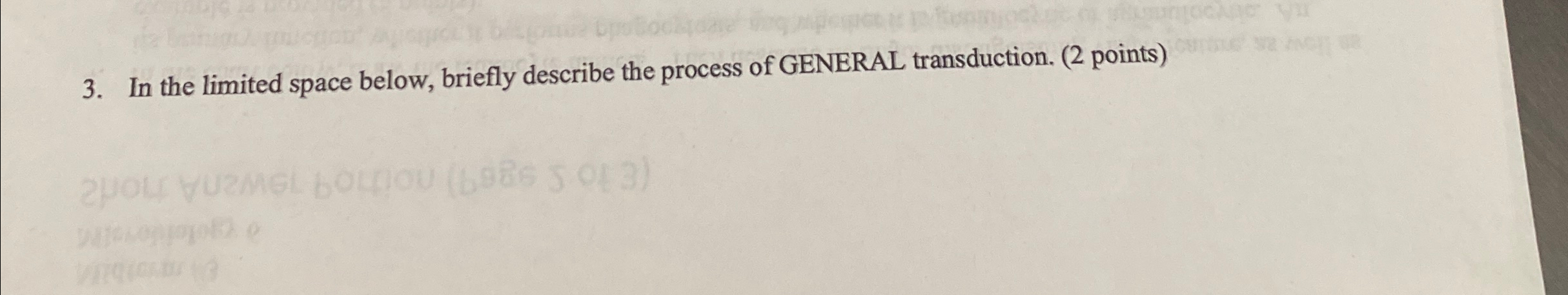 In the limited space below, briefly describe the | Chegg.com