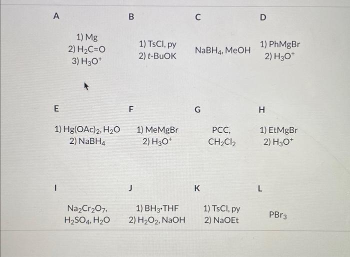 Solved Consider the following sequence of reactions, and | Chegg.com