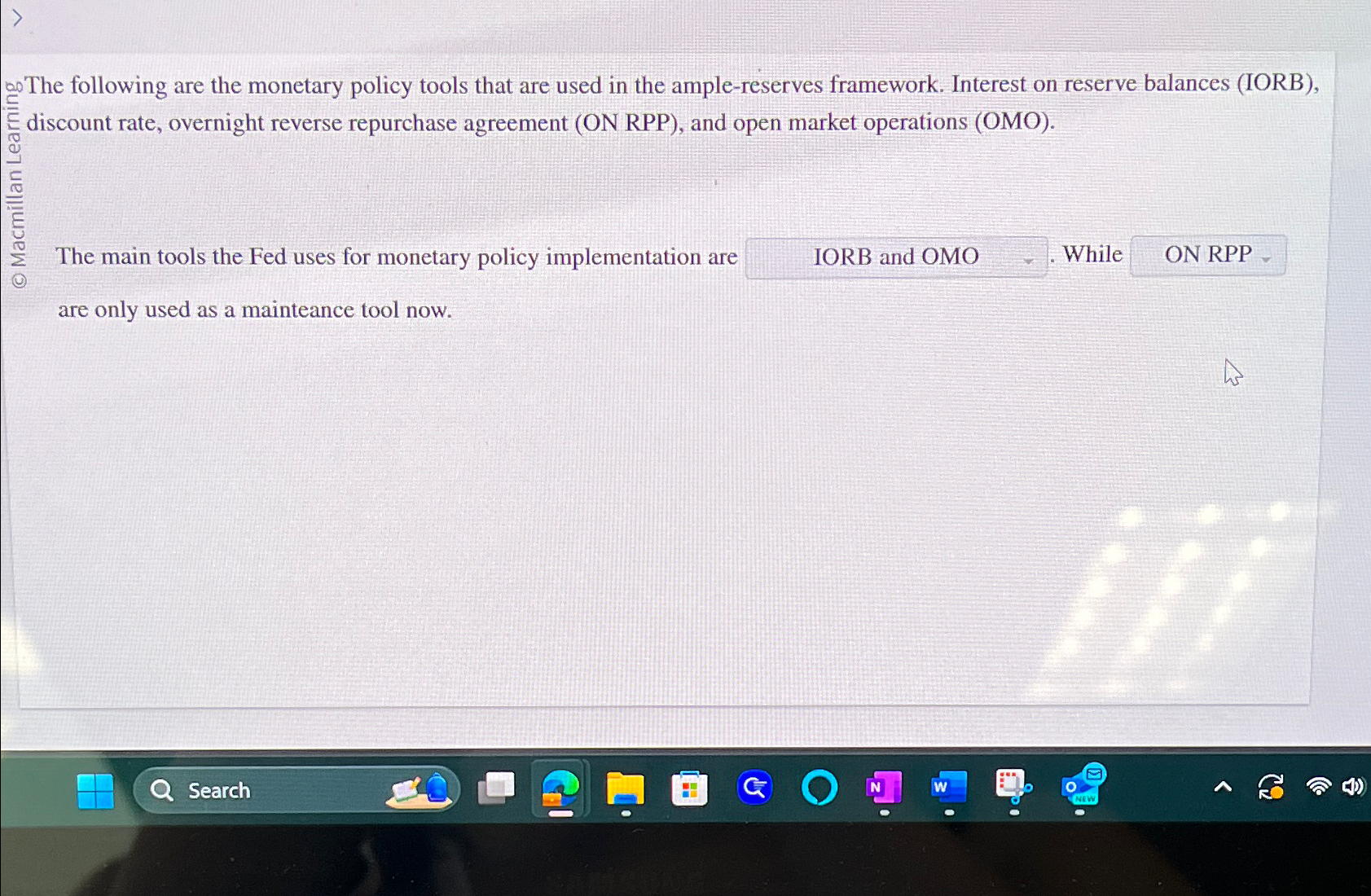 Solved The following are the monetary policy tools that are | Chegg.com