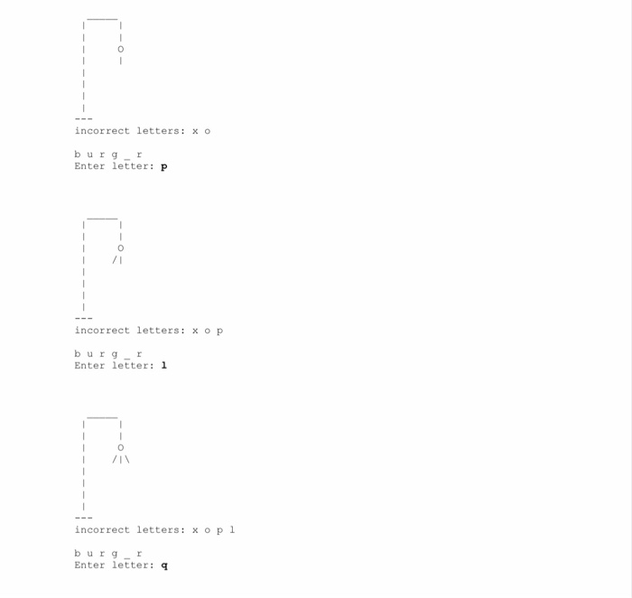 Solved Java hangman example. I prefer NetBeans if possible. | Chegg.com