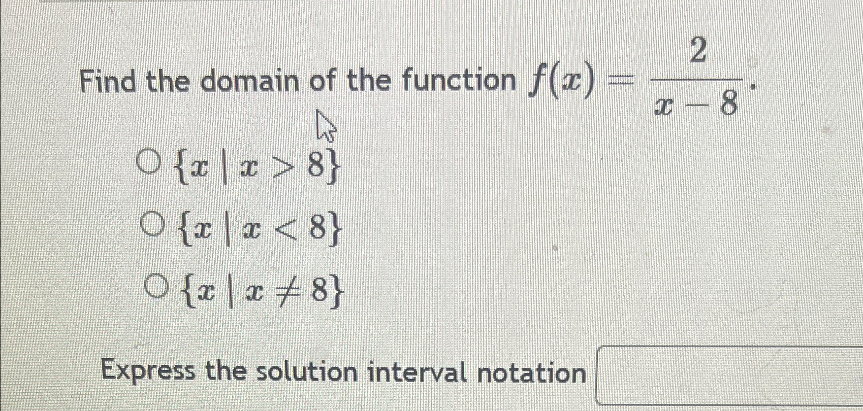 Solved Find the domain of the function | Chegg.com