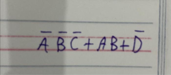 Solved Draw the logic circuits for the minimum sop | Chegg.com