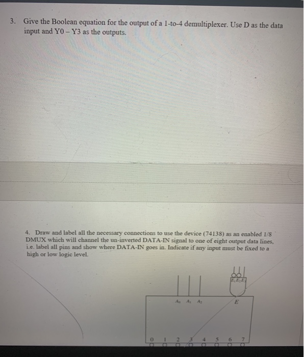 Solved Complete the timing diagram for the 2-to-4 decoder | Chegg.com