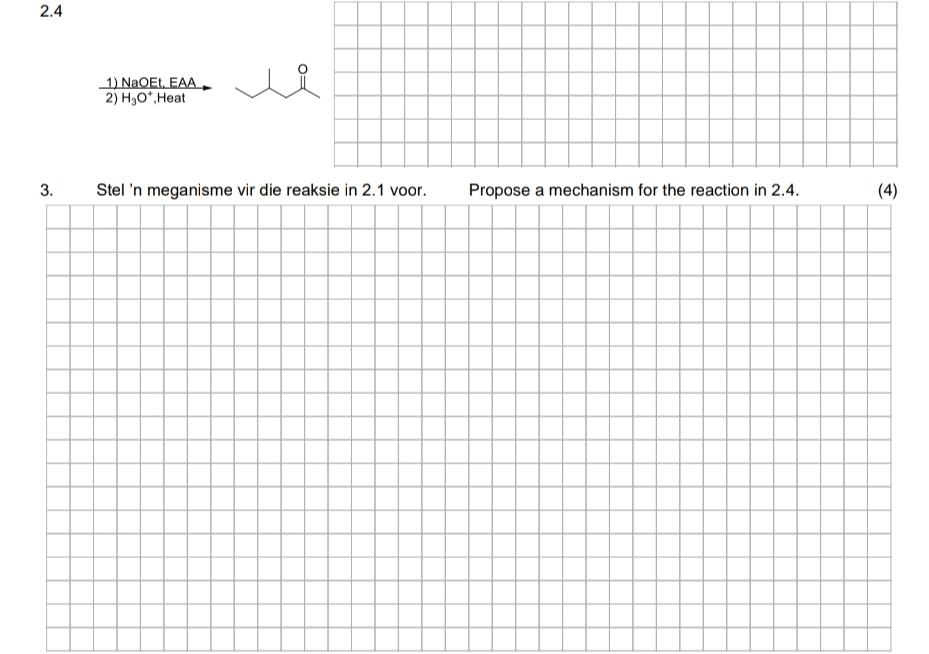 2.43. ﻿Stel 'n meganisme vir die reaksie in 2.1 | Chegg.com