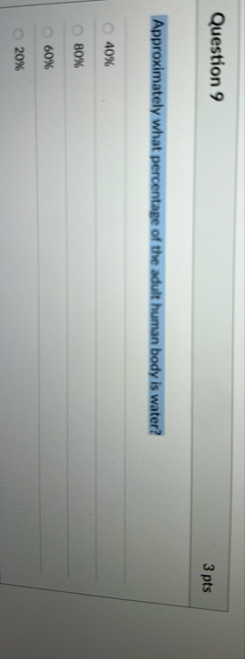 Solved Question 93 ﻿ptsApproximately what percentage of the | Chegg.com