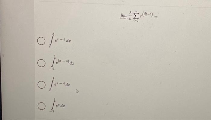 Solved ( egin{array}{l}lim _{n ightarrow infty} rac{3}{n} | Chegg.com
