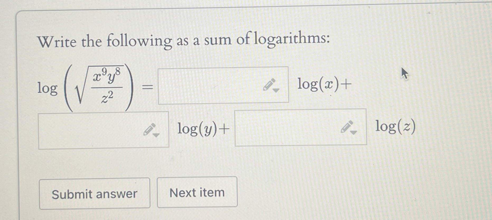 Solved Write the following as a sum of | Chegg.com