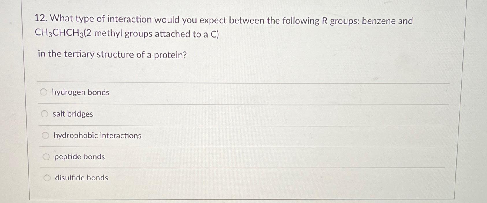 Solved What type of interaction would you expect between the | Chegg.com