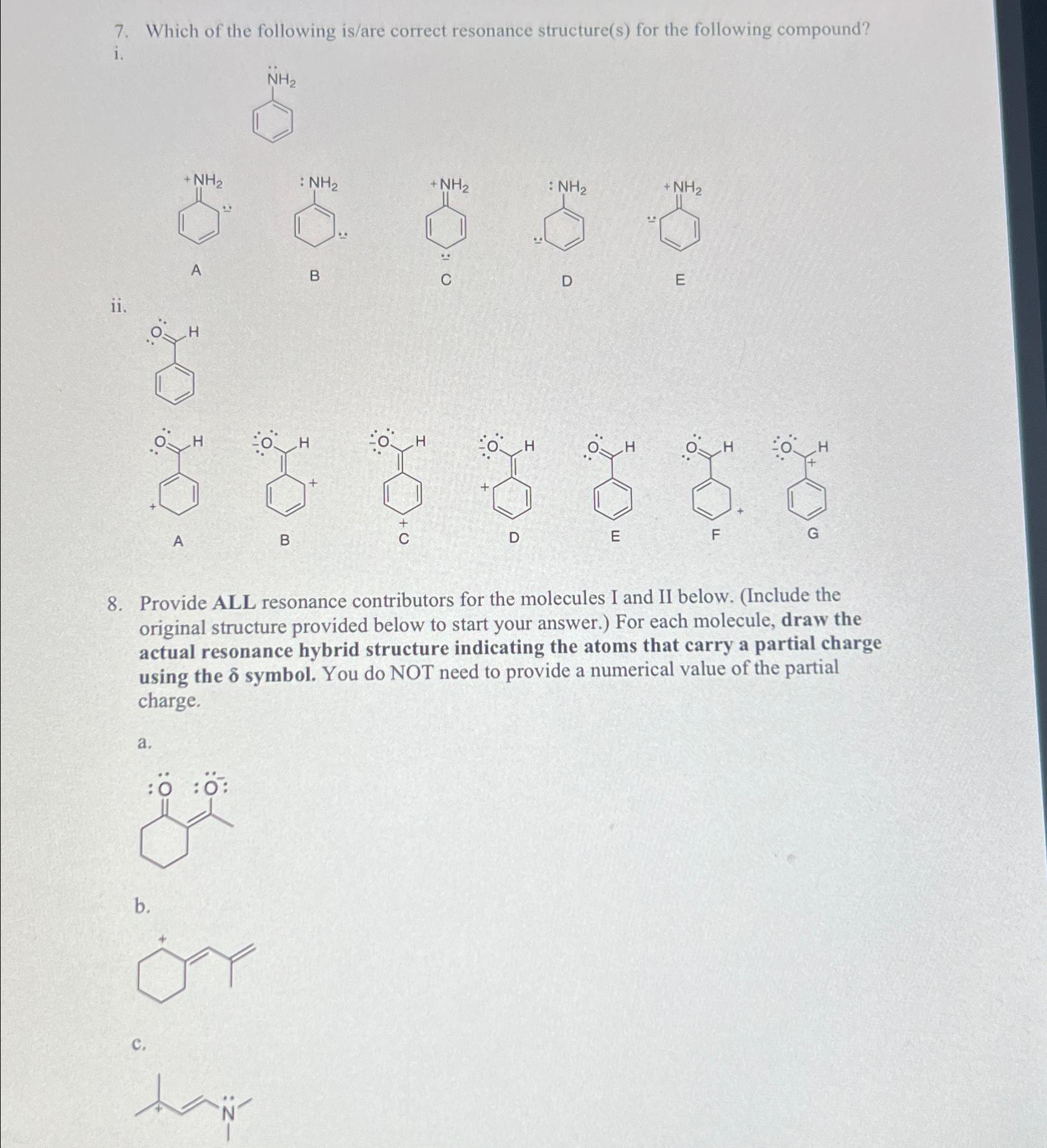Solved Which of the following is/are correct resonance | Chegg.com