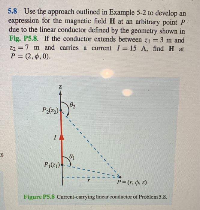 5.8 Use the approach outlined in Example 5-2 to | Chegg.com