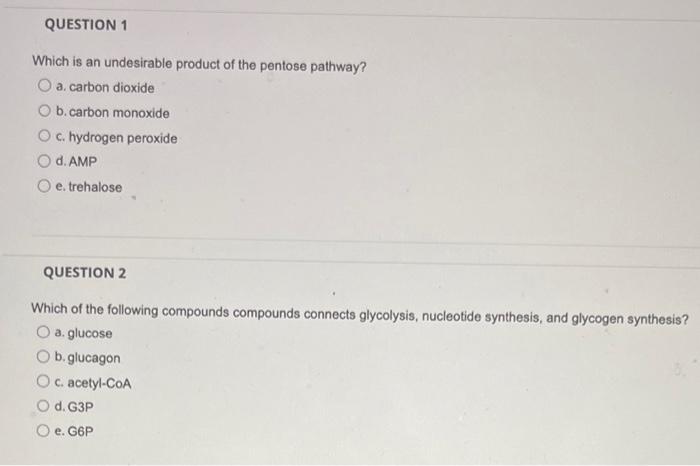 Solved Which is an undesirable product of the pentose | Chegg.com