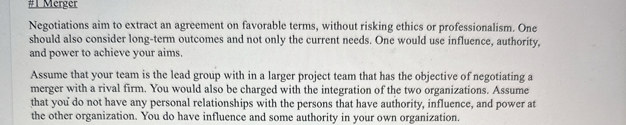 Solved Negotiations aim to extract an agreement on favorable | Chegg.com