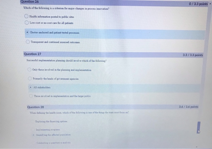 Solved Question 1 3.3/3.3 points Evaluating alternatives as | Chegg.com