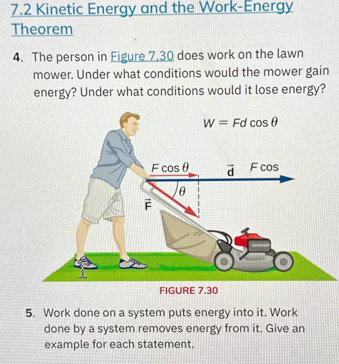 Solved 7.2 ﻿Kinetic Energy and the Work-Energy Theorem4. | Chegg.com