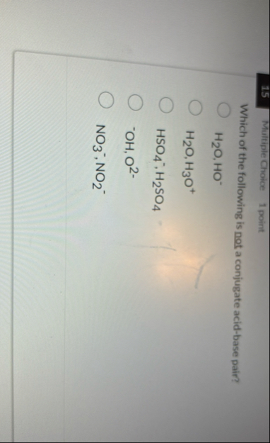 Solved 15Multiple Choice1 ﻿pointWhich of the following is | Chegg.com