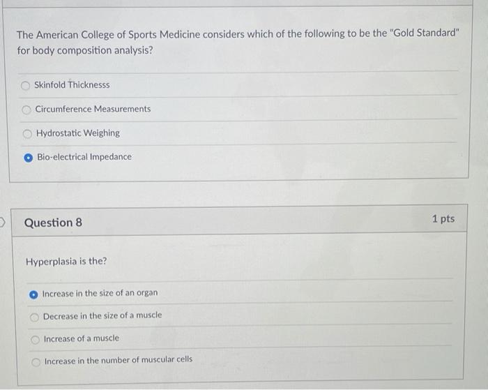 Solved The American College of Sports Medicine considers | Chegg.com