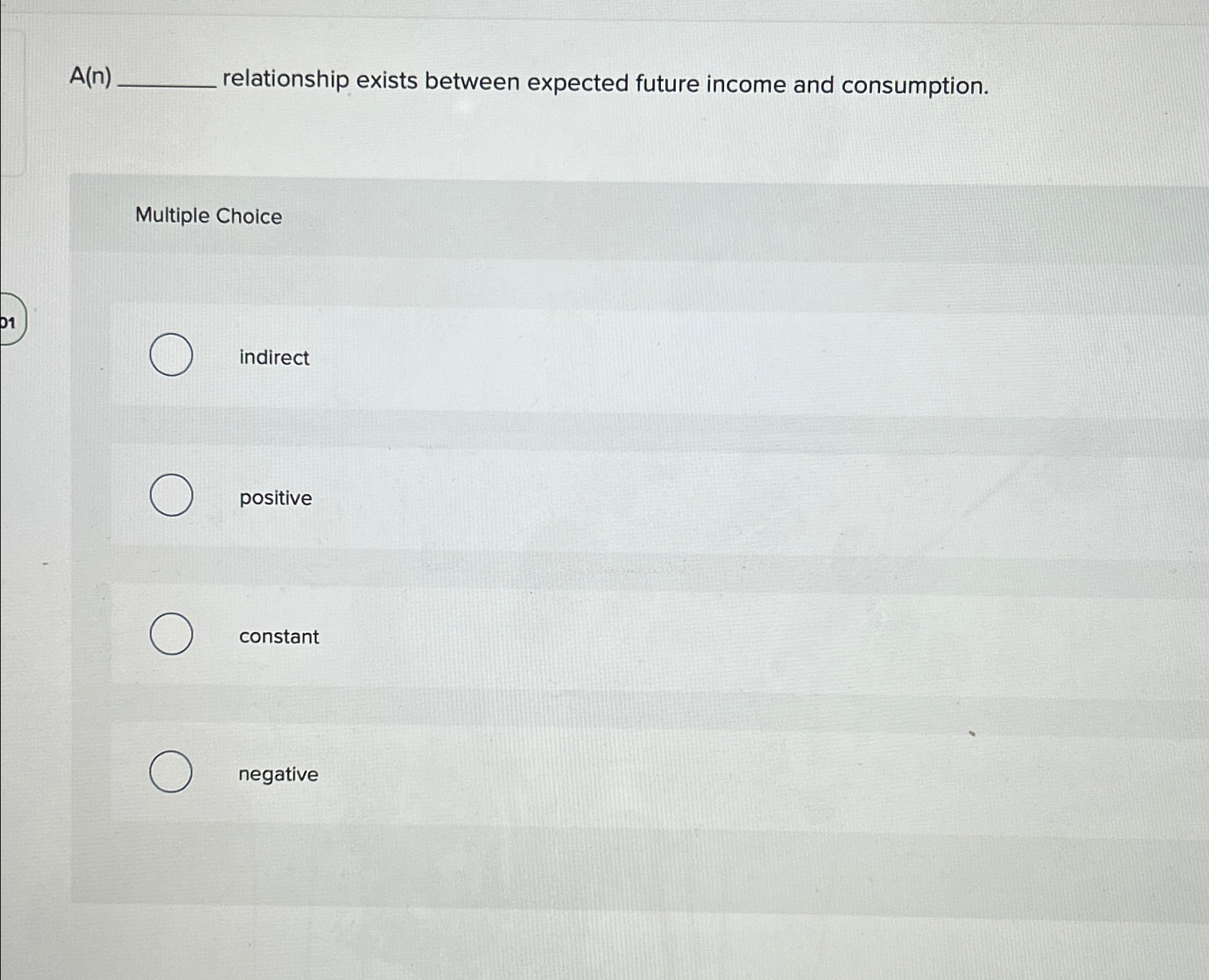 Solved A(n) ﻿relationship exists between expected future | Chegg.com