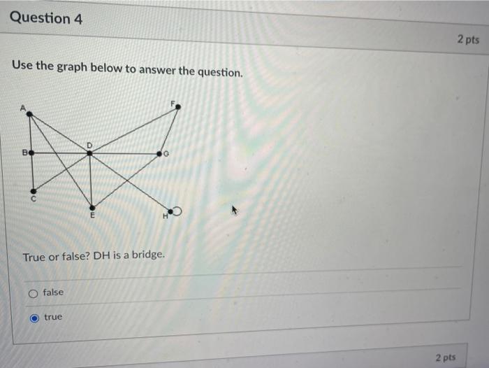 Solved Question 4 2 pts Use the graph below to answer the | Chegg.com