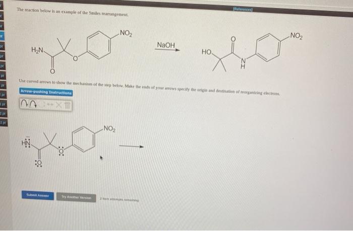 Solved The reaction below is an example of the Smiles team | Chegg.com
