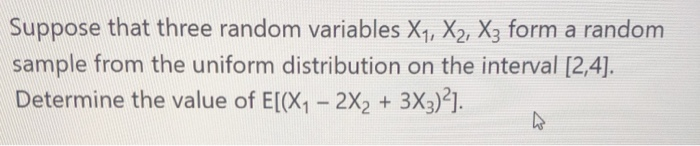 Solved Suppose that three random variables X1, X2, X3 form a | Chegg.com