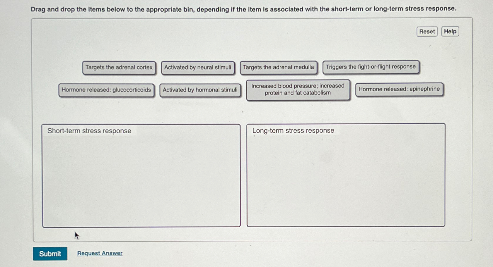 Solved Drag and drop the items below to the appropriate bin, | Chegg.com
