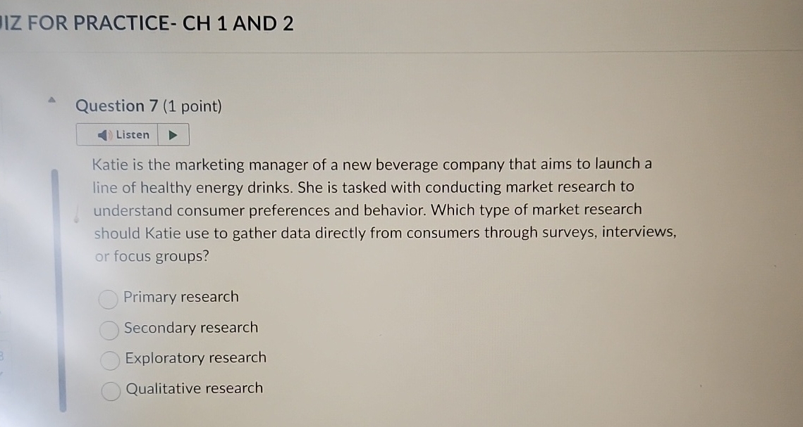 Solved IZ FOR PRACTICE- ﻿CH 1 ﻿AND 2Q Question 7 (1 | Chegg.com