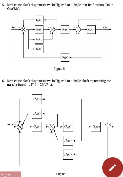 Solved 1. Reduce the block diagram shown in Figure 1 to a | Chegg.com