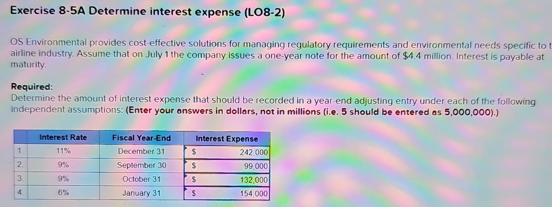 Solved OS Environmental provides cost-effective solutions | Chegg.com
