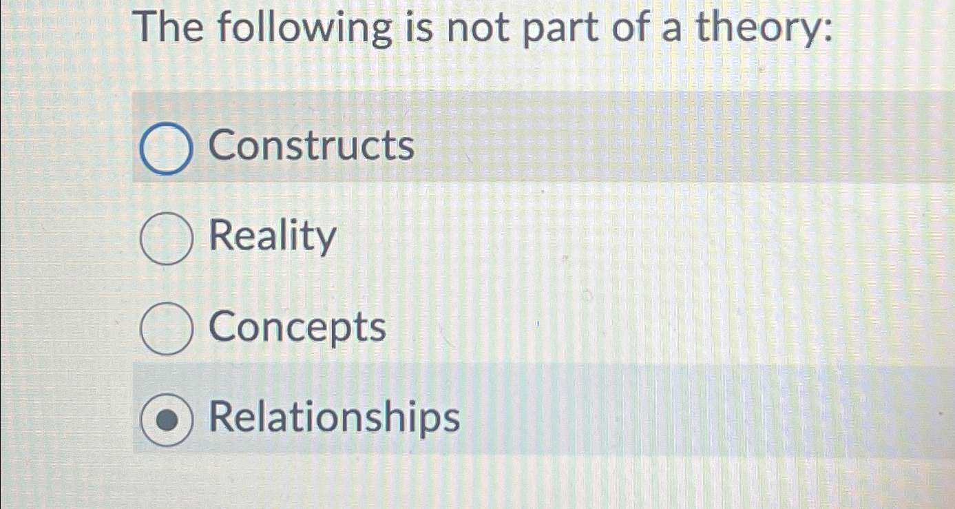 Solved The following is not part of a | Chegg.com