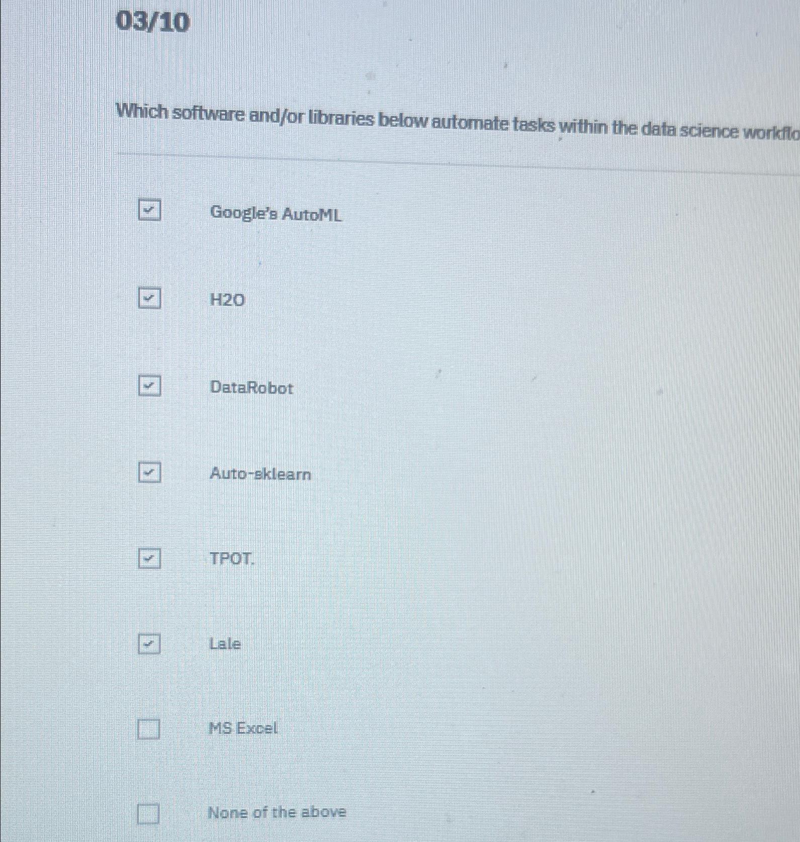 Solved 0310which Software Andor Libraries Below Automate 