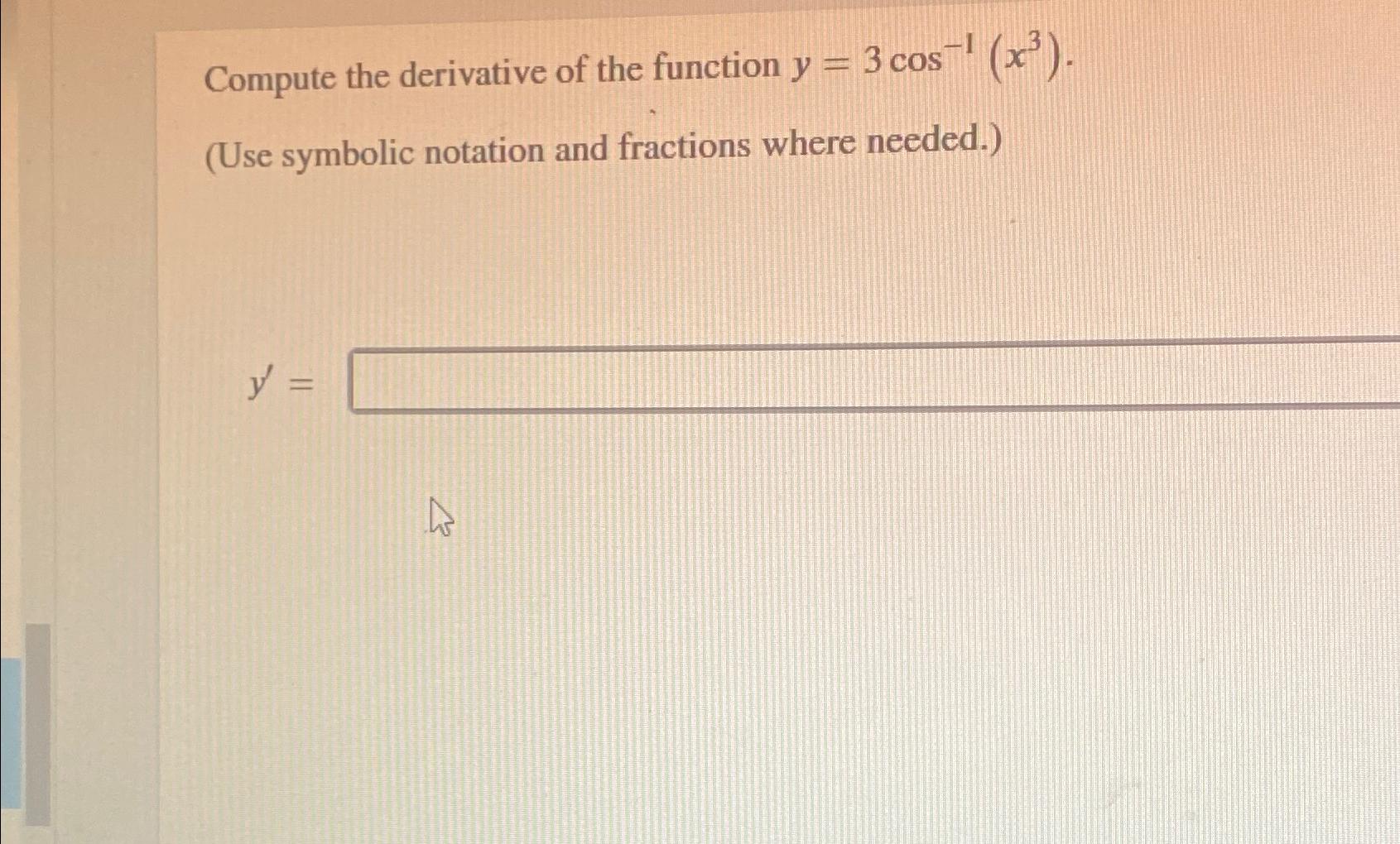 Solved Compute the derivative of the function | Chegg.com