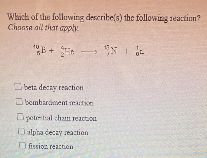 Solved Complete the following nuclear bombardment equation | Chegg.com