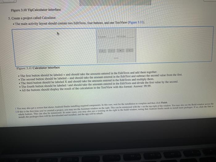 Solved Figure 3.10 TipCalculator interface 5. Create a | Chegg.com