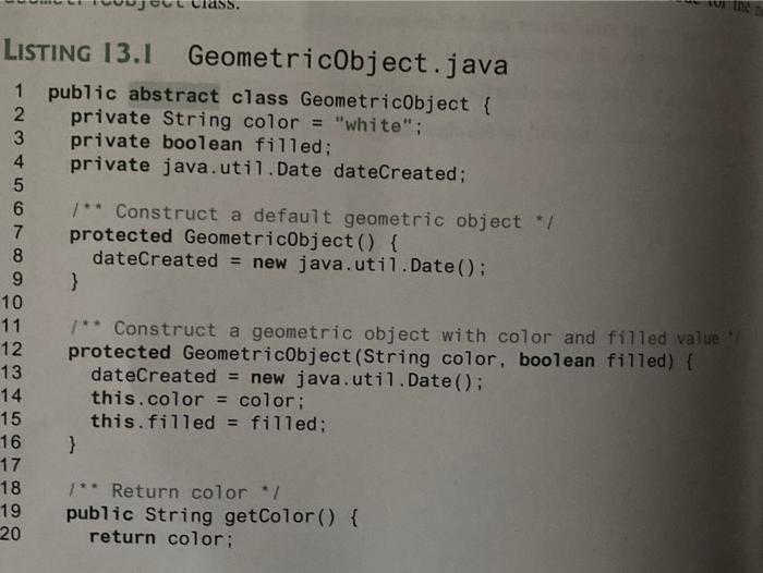 Solved Design a new Triangle class that extends the abstract | Chegg.com